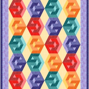 Digital Quilt Block Pattern, Quilt Patterns Modern, 3d Quilt Pattern ...