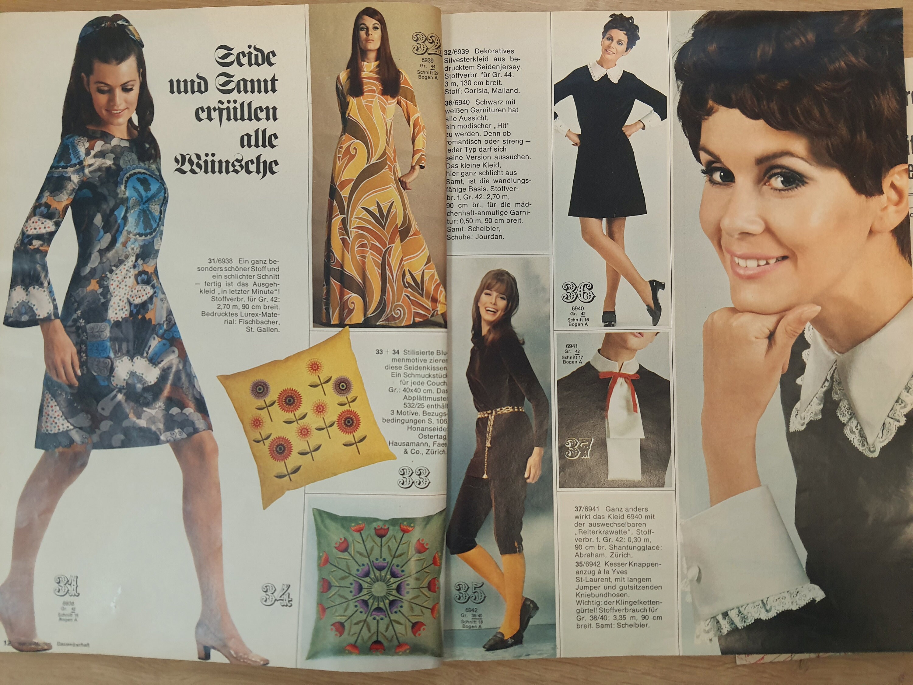 12/1967 Burda Moden , Burda 1960s, Vintage Sewing Patterns, Vintage Burda Fashion, 1960s Sewing ...