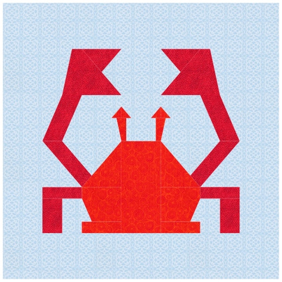 Crab Quilt Pattern Pdf Digital Quilt Block Pattern Quilt - Etsy