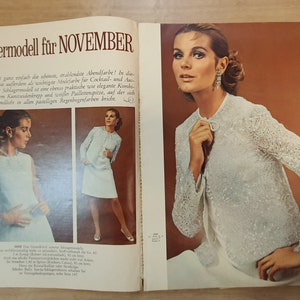 11/1967 Burda Moden , Burda 1960s, Vintage Sewing Patterns, Vintage Burda Fashion, 1960s Sewing ...