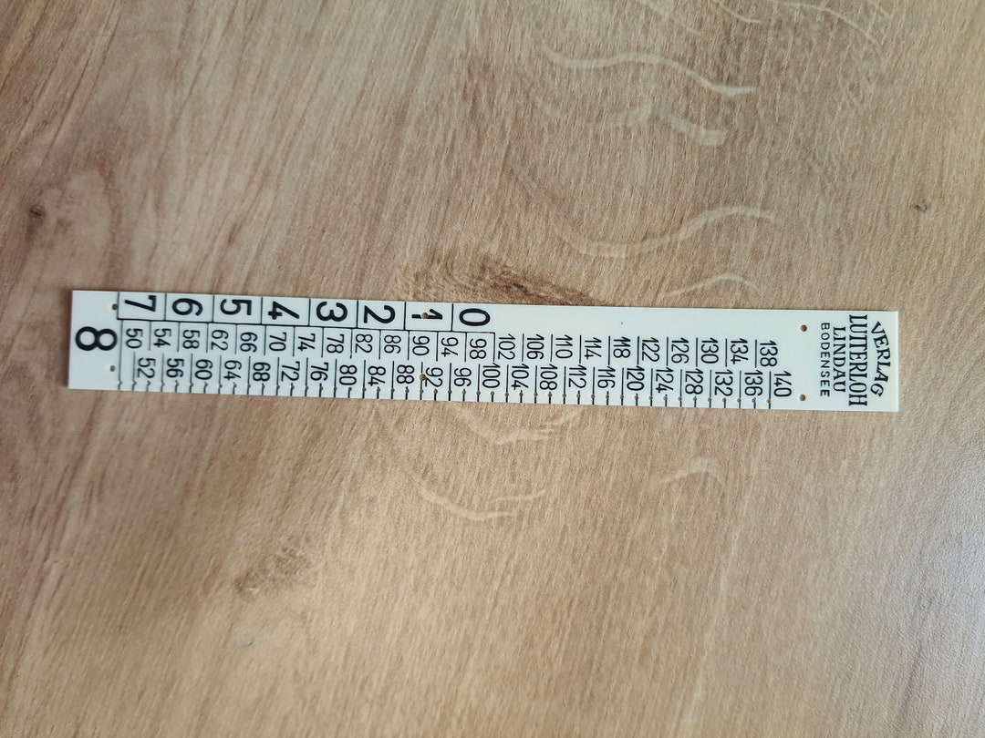 Original Lutterlohs Ruler From 1950s, the Golden Rule Lutterloh System ...