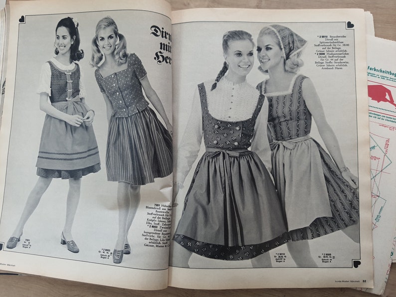 3/1968 Burda Moden Burda 1960s Vintage Sewing Patterns - Etsy