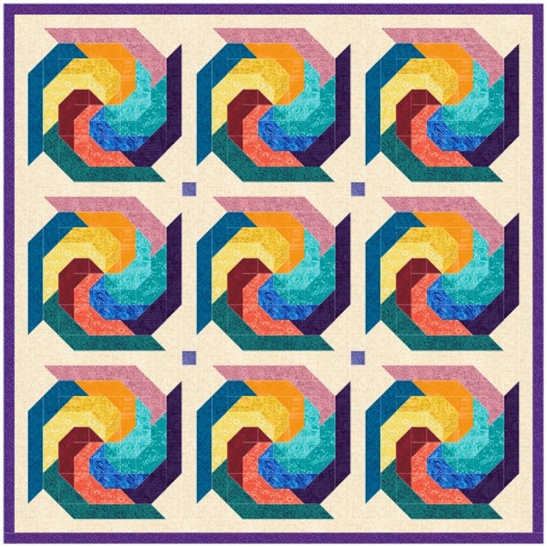 Digital Quilt Block Pattern,quilt Pattern Pdf, Paper Pieced Quilt ...
