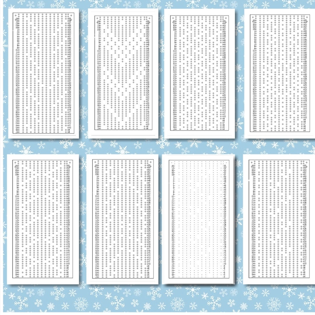 20 Knitting Machine Punch Card Patterns: Fairisle, Tuck, Sleep Stitches ...