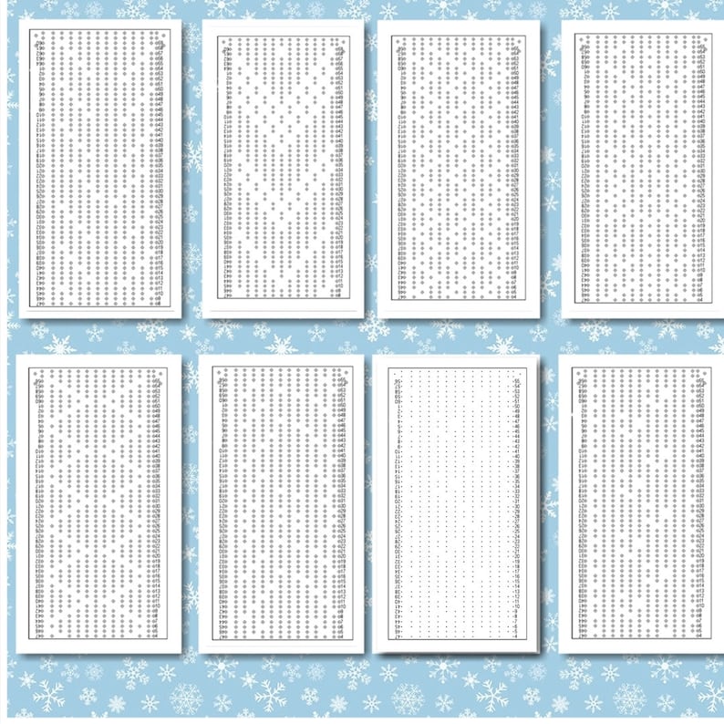 20 Knitting Machine Punch Card Patterns: Fairisle, Tuck, Sleep Stitches ...