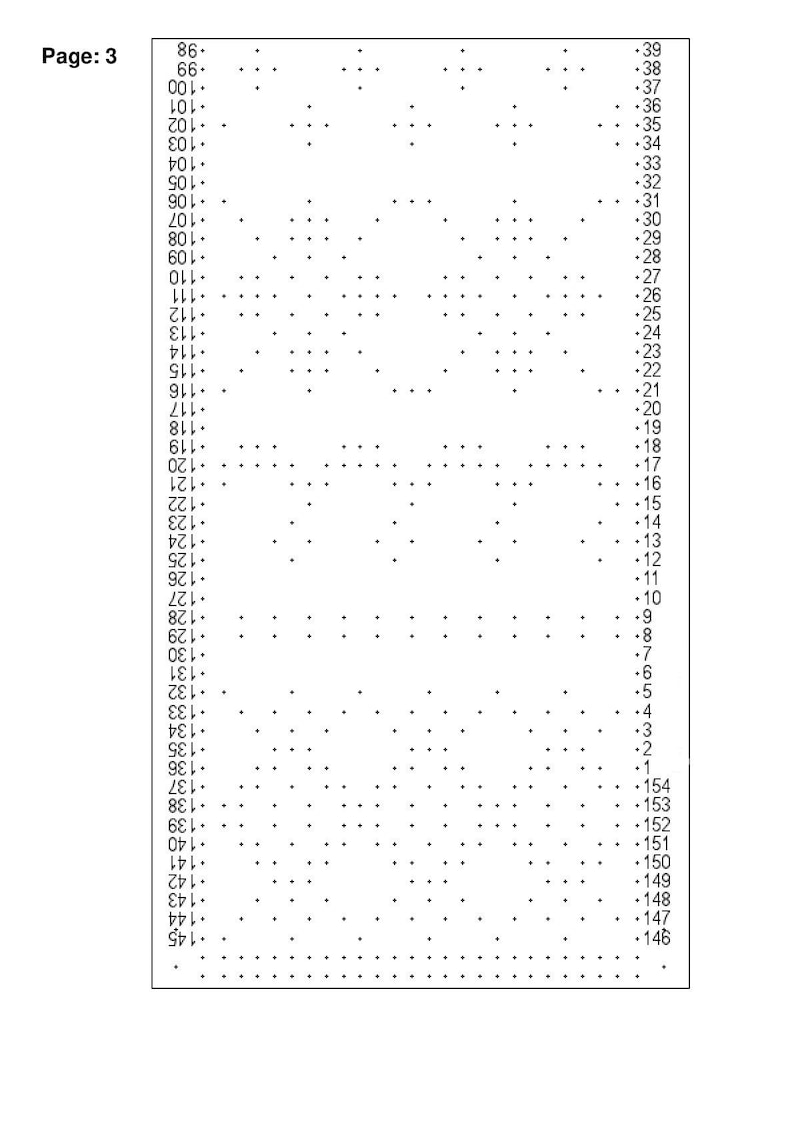 Silver Reed 21 X Jacquard Punch Cards Patterns for Knitting Machine ...