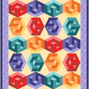 Digital Quilt Block Pattern, Quilt Patterns Modern, 3d Quilt Pattern ...
