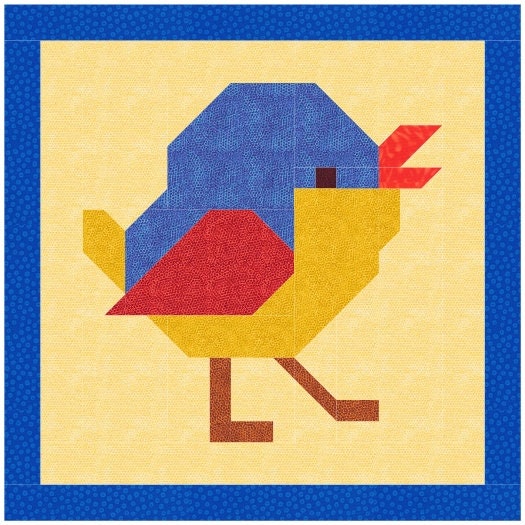 Baby Bird Quilt Pattern Pdf, Digital Quilt Block Pattern, Quilt ...
