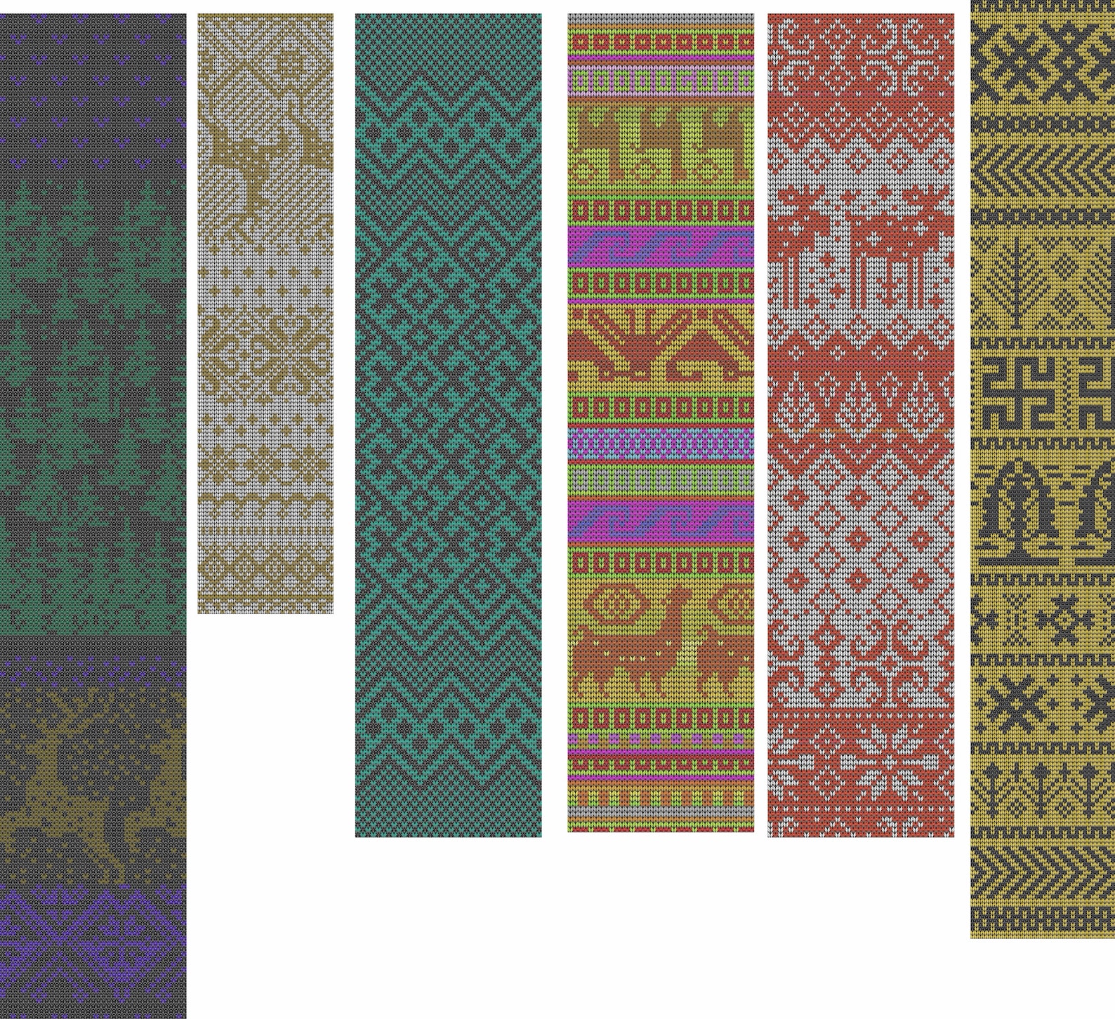 21 X Jacquard Punch Cards for Toyota Knitting Machine , Punch Card ...