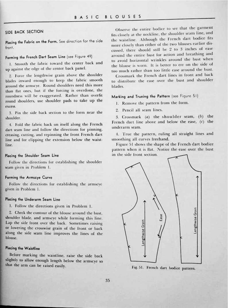 Vintage Sewing Pattern Drafting Book: 1948 Illustrated Guide (PDF ...
