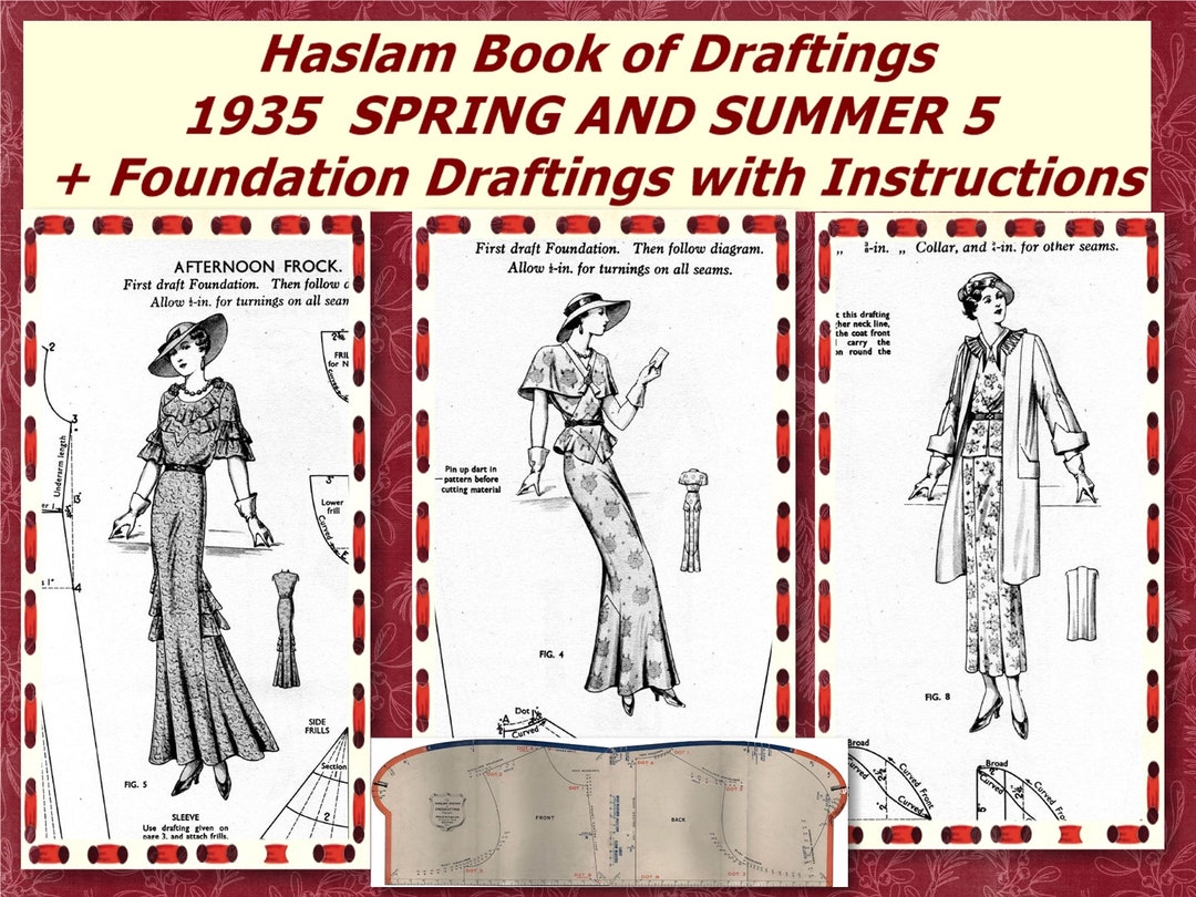 5/1935 Haslam System of Dresscutting Spring and Summer 5 , Haslam ...