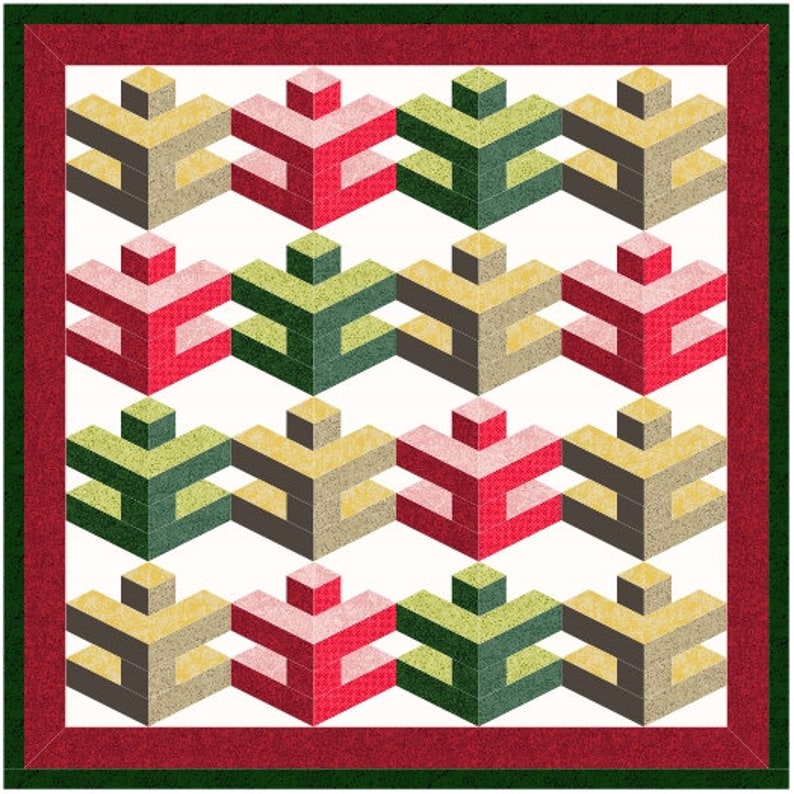 Digital Quilt Block Pattern, Quilt Patterns Modern, 3d Quilt Pattern ...