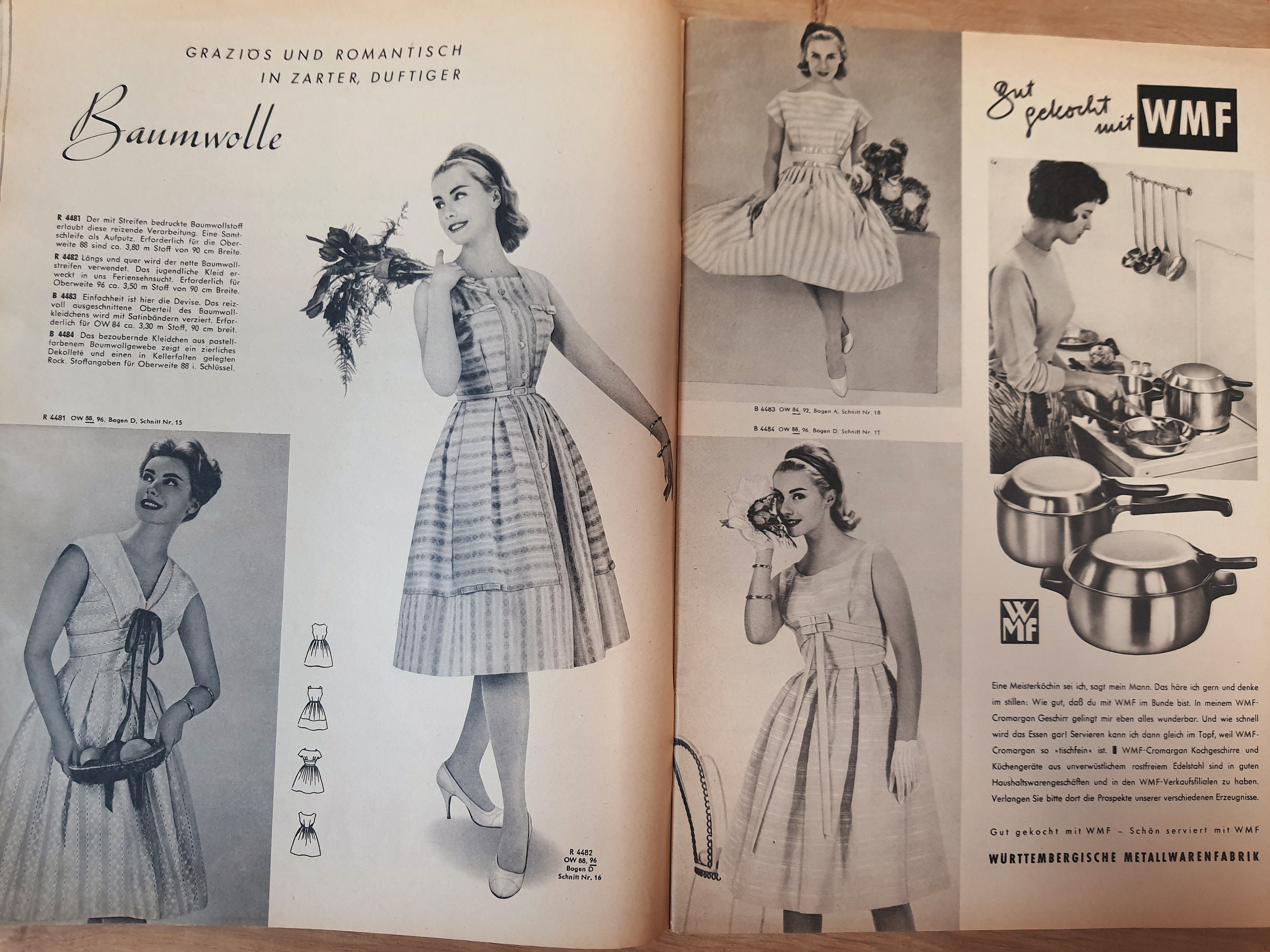 5/1959 Neuer Schnitt , Vintage Fashion Magazine 1950s, Vintage Sewing ...