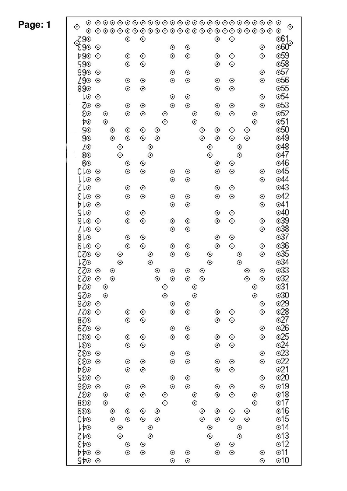 22 X LACE Punch Cards for BROTHER Knitting Machine , Punch Card ...