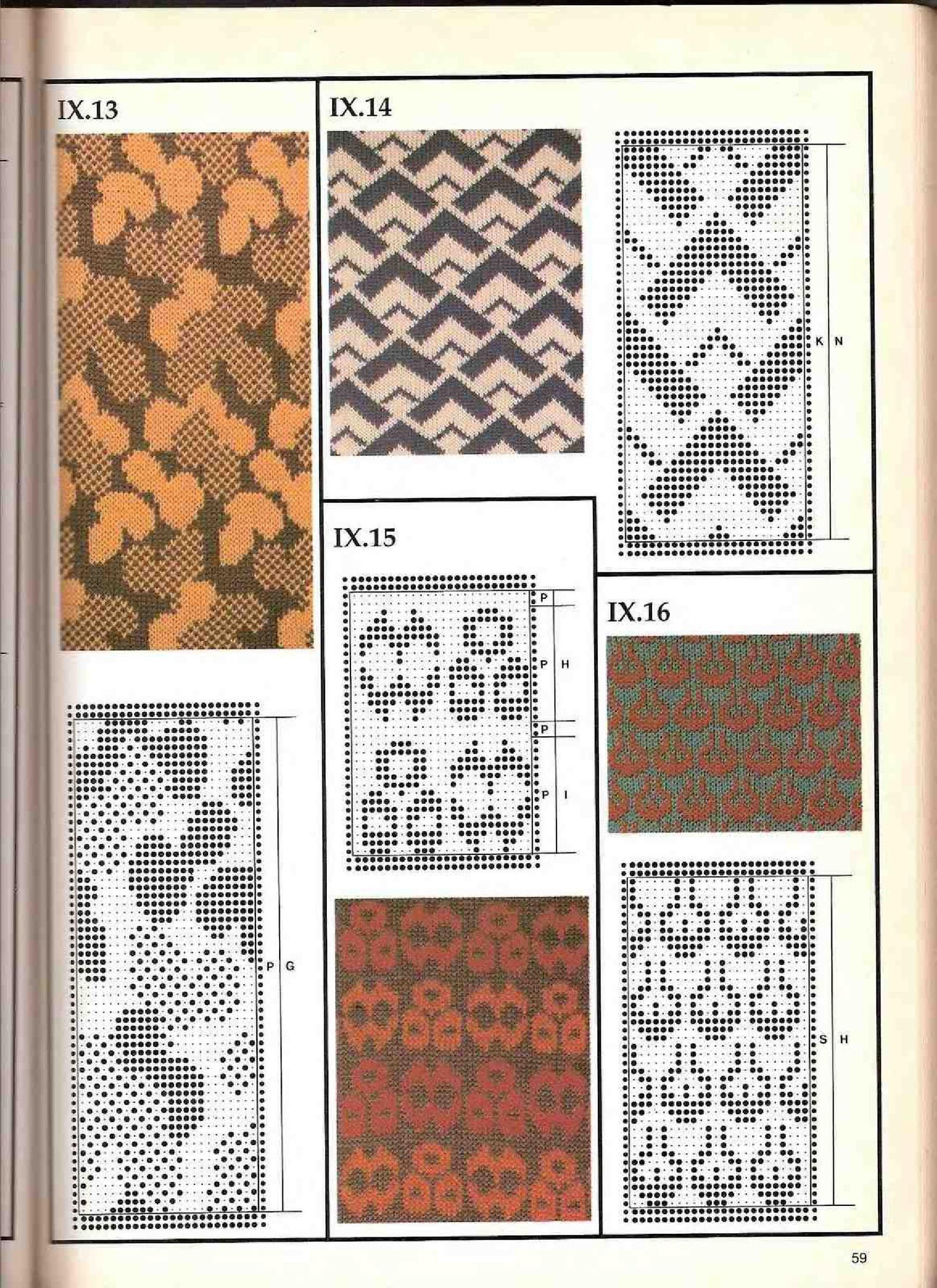 Machine Knitting Patterns , Machine Knitting Book, Punchcard Patterns ...