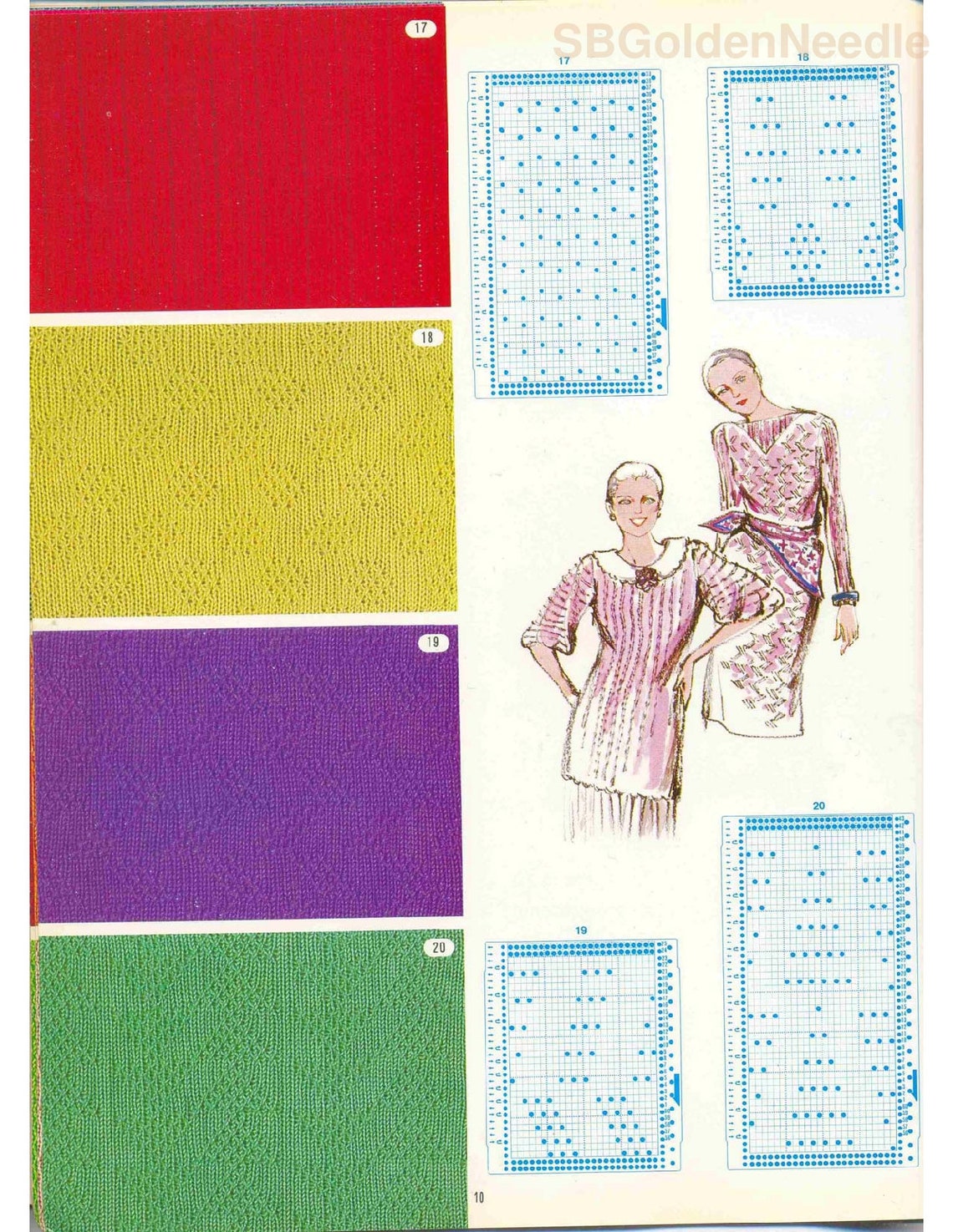 Brother Punch Cards Volume 2, Machine Knitting Book, Punchcard Patterns ...