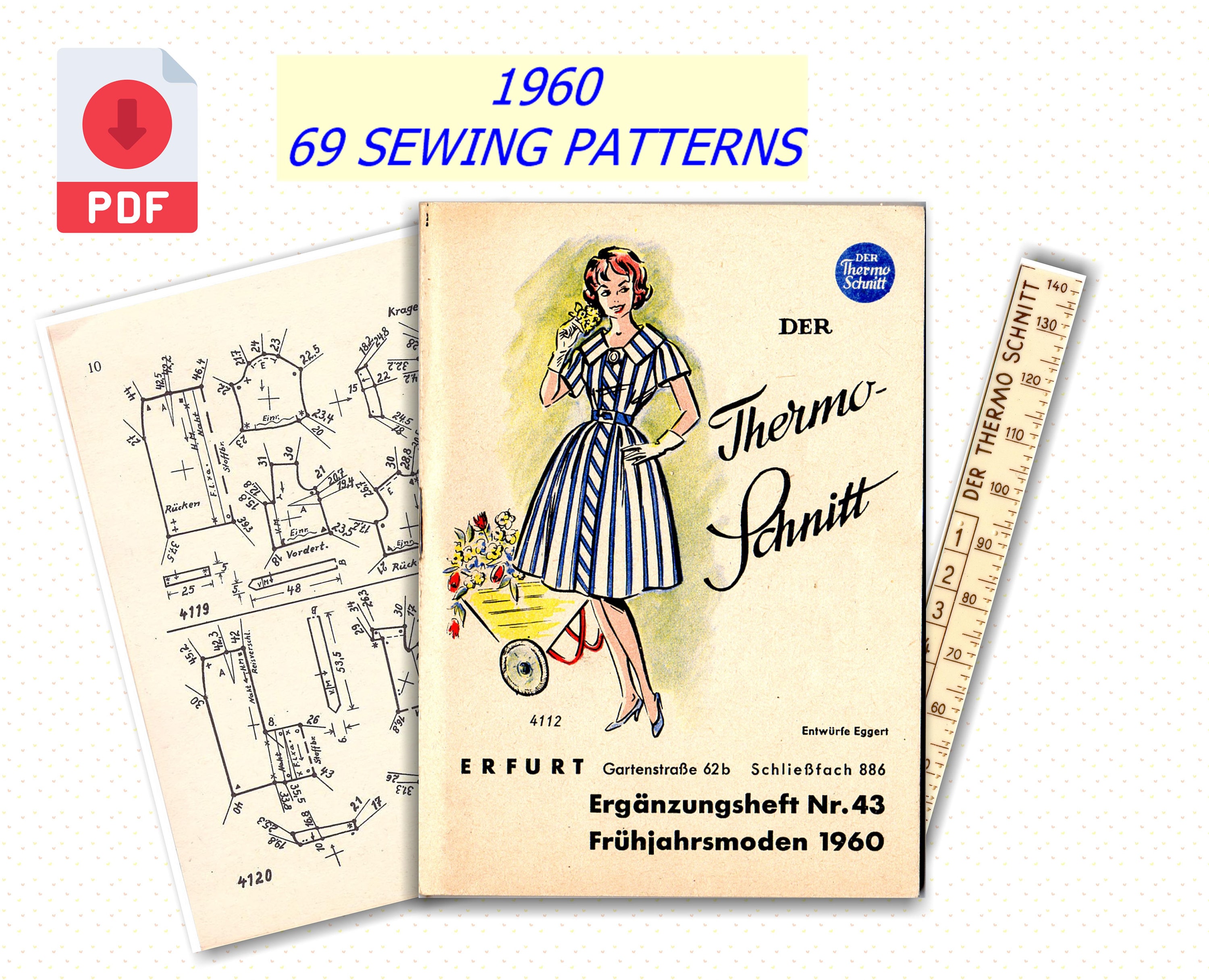 1960s Sewing Patterns: 69 All Sizes, Pattern Drafting (PDF) - Etsy