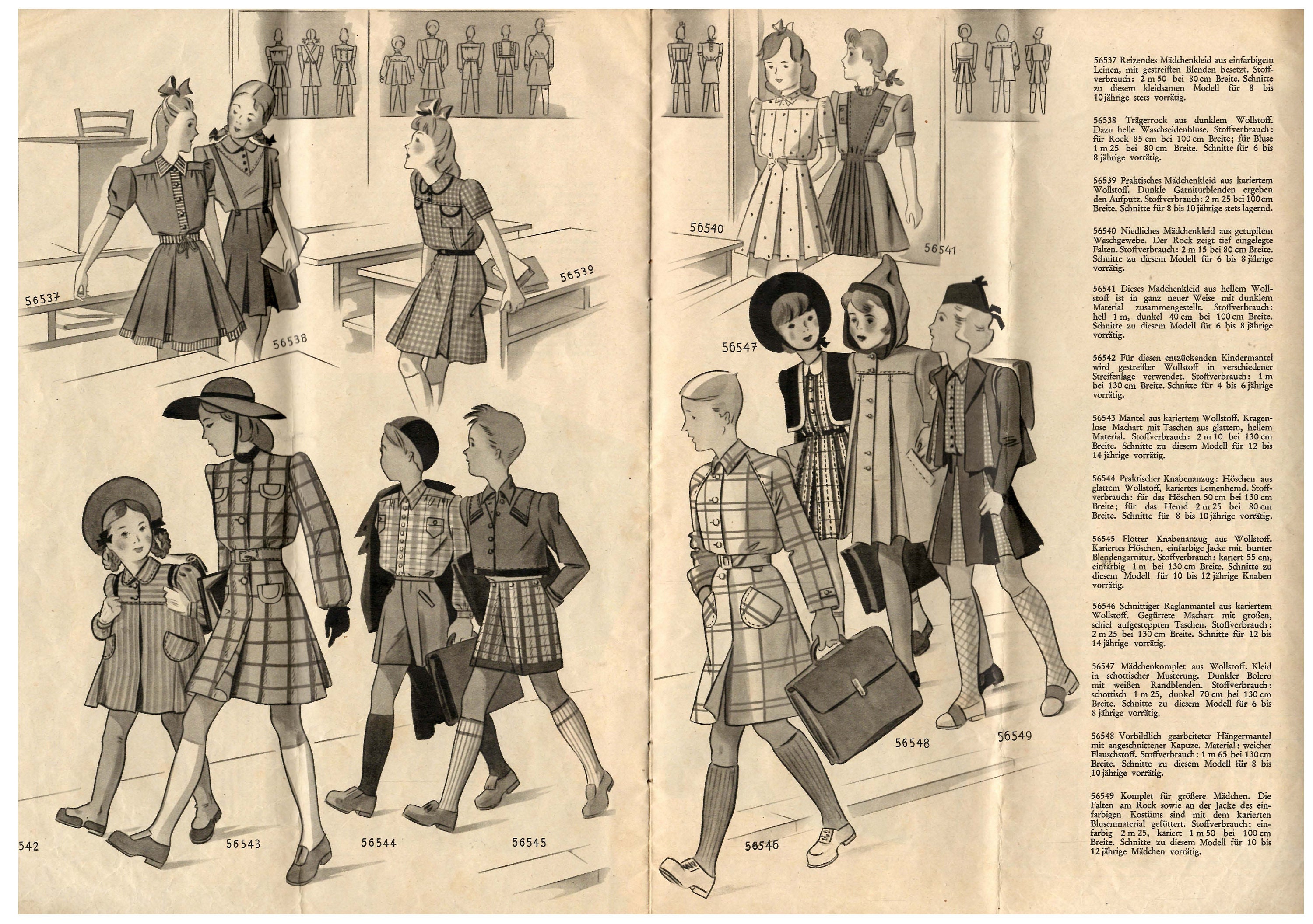 1940s, 100 Sewing Patterns From 1940s, Ergon Pattern System, PDF ...
