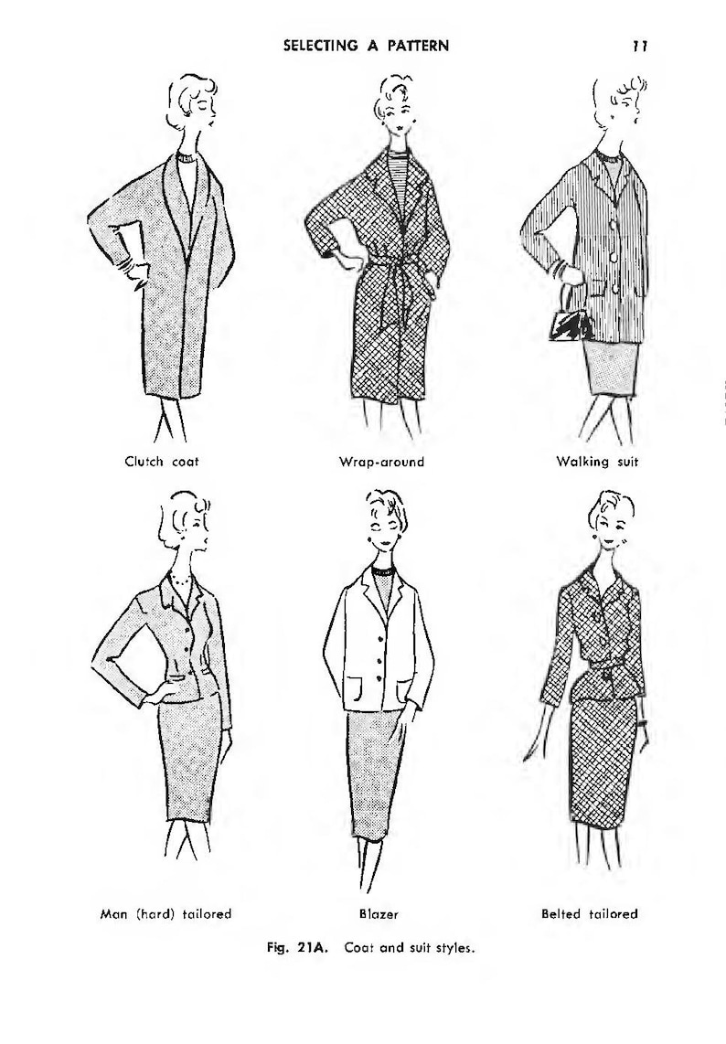 Vintage Dressmaking Book: Costume Design & Sewing Patterns (digital PDF ...