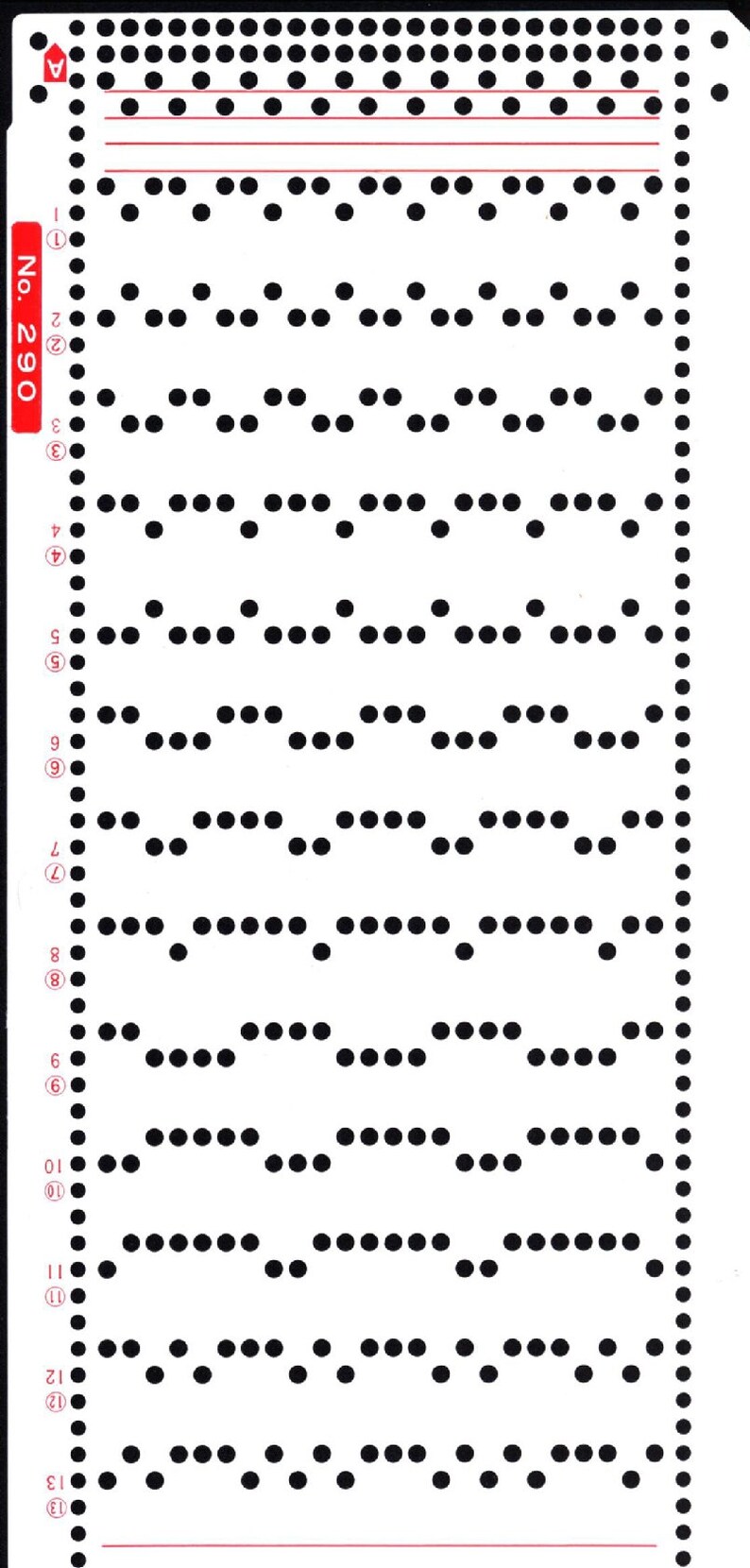 84 SILVER REED Knitting Machines Punch Cards, Machine Knitting Book ...