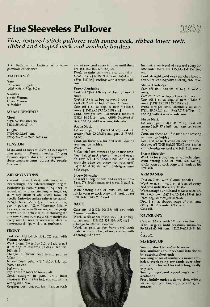 Vintage Men's Knitting Pattern Book: 1930s-1980s Sweaters (PDF Download ...