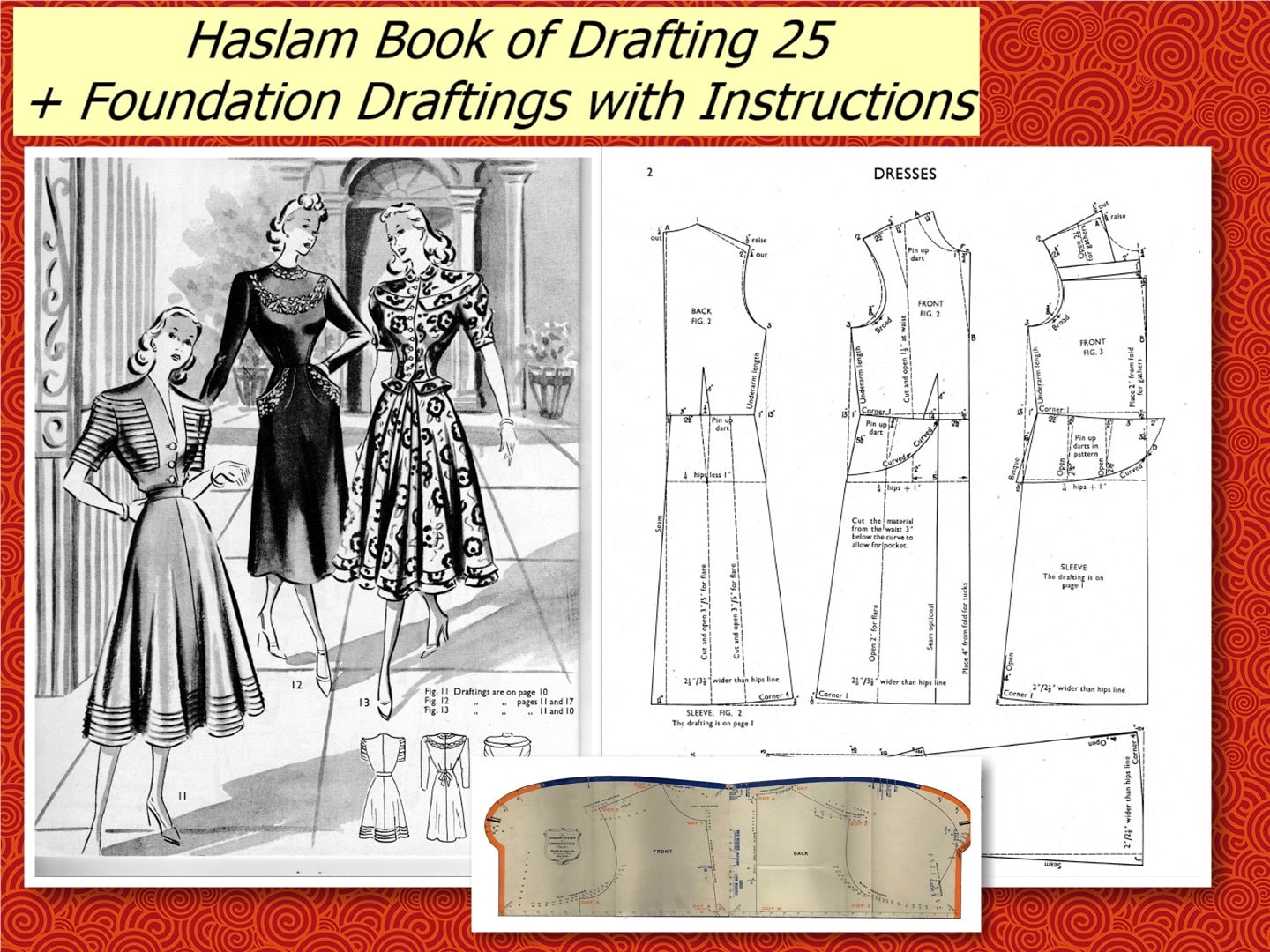 1940s Haslam System of Dresscutting 25, Haslam Foundation, Haslam Book ...