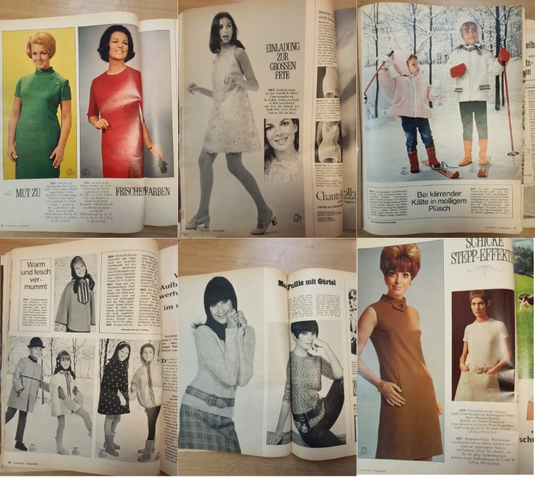 11/1967 Burda Moden , Burda 1960s, Vintage Sewing Patterns, Vintage Burda Fashion, 1960s Sewing ...