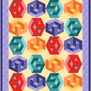 Digital Quilt Block Pattern, Quilt Patterns Modern, 3d Quilt Pattern ...