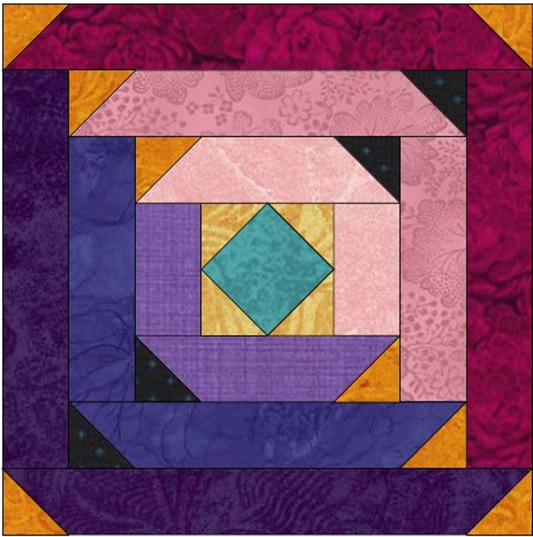French Braid Quilt Block Pattern: Modern Patchwork (PDF Pattern) - Etsy