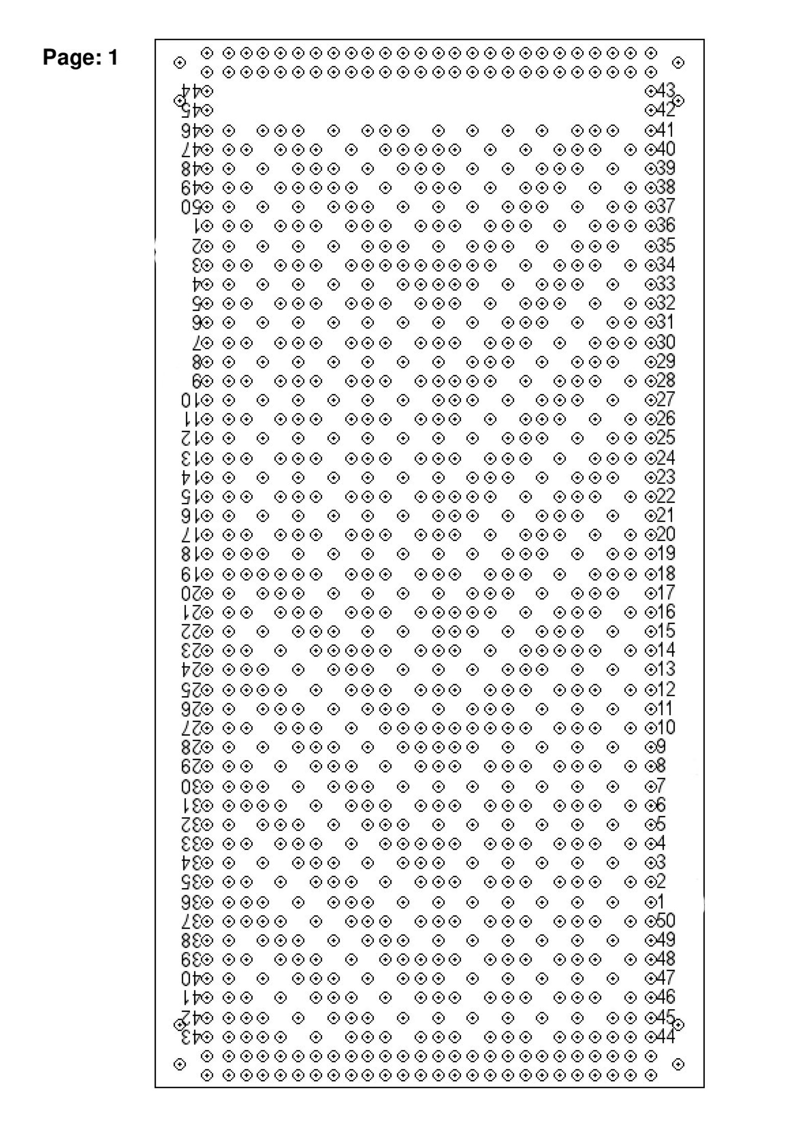 22 X LACE Punch Cards for BROTHER Knitting Machine , Punch Card ...