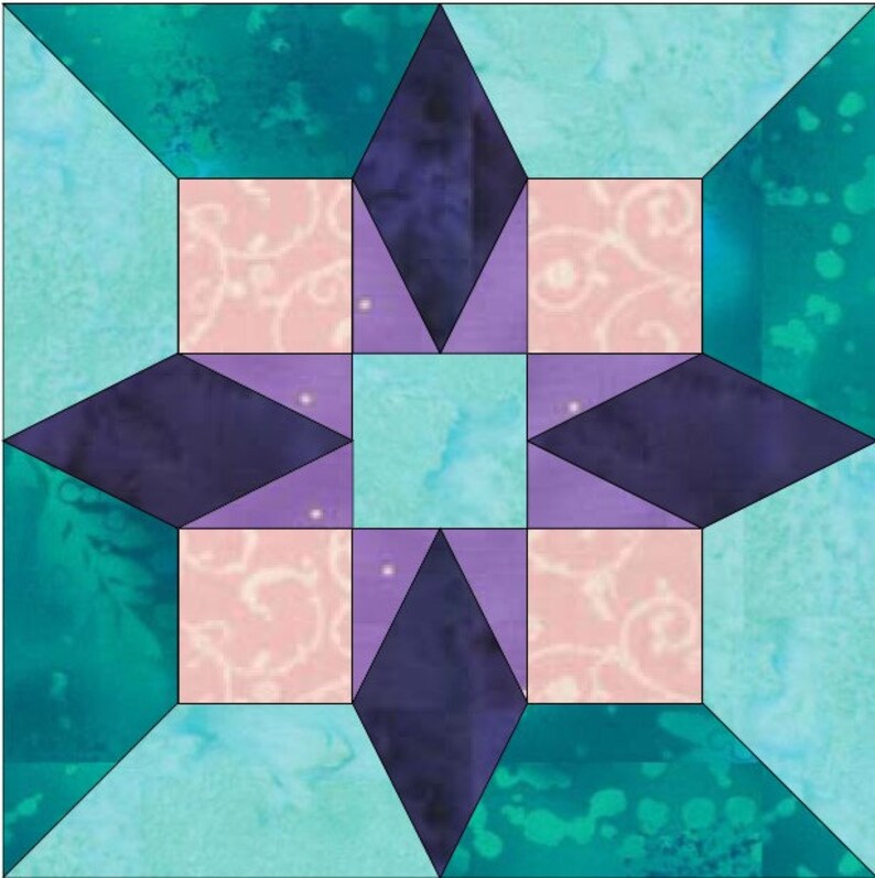 3D French Braid Quilt Block Pattern: Modern Patchwork (PDF Download ...