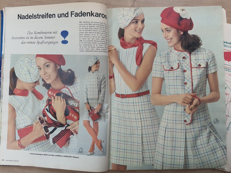 3/1968 Burda Moden Burda 1960s Vintage Sewing Patterns - Etsy