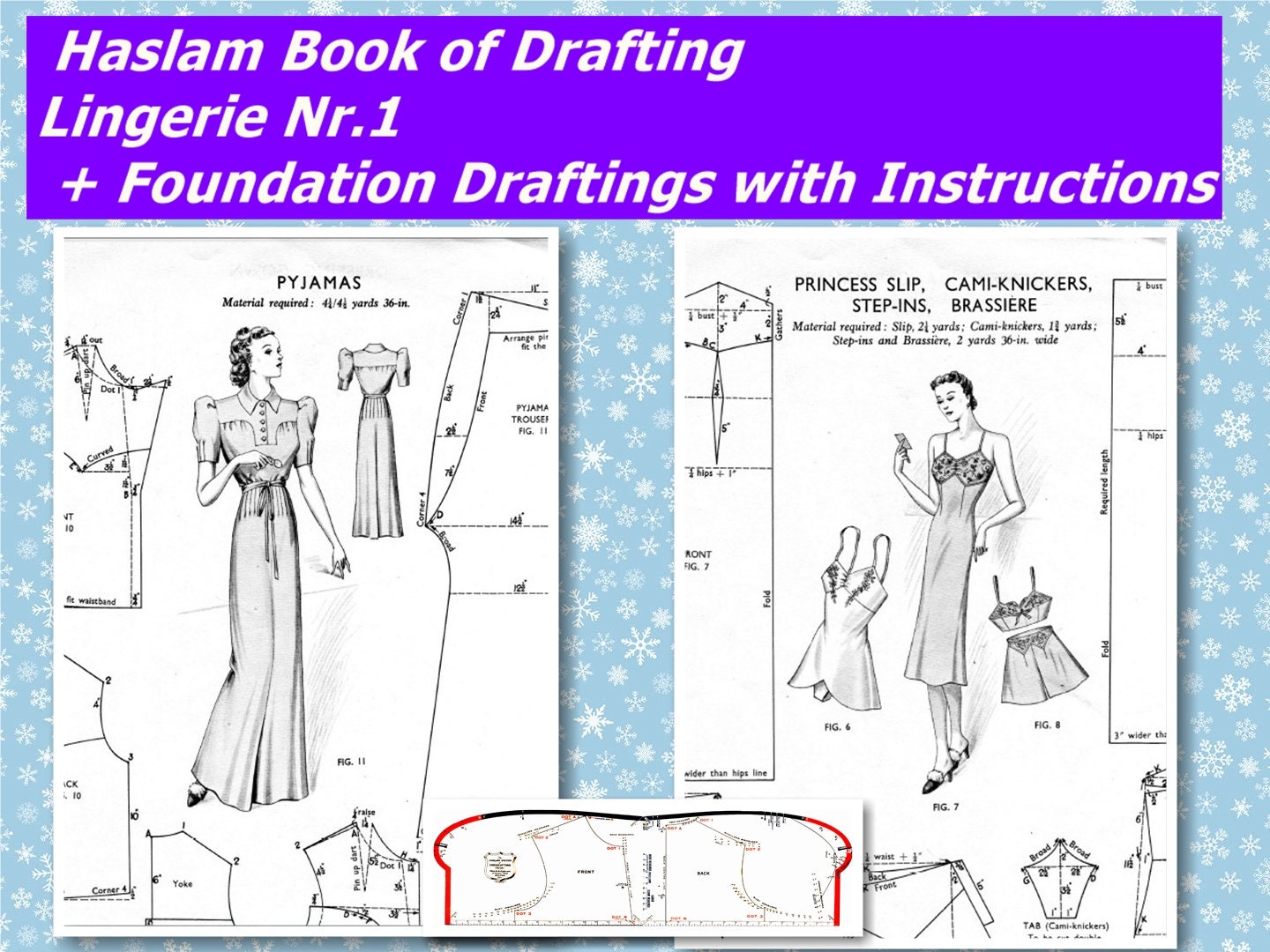 1937 Haslam System of Dresscutting 1 for Lingerie, Haslam Foundation ...