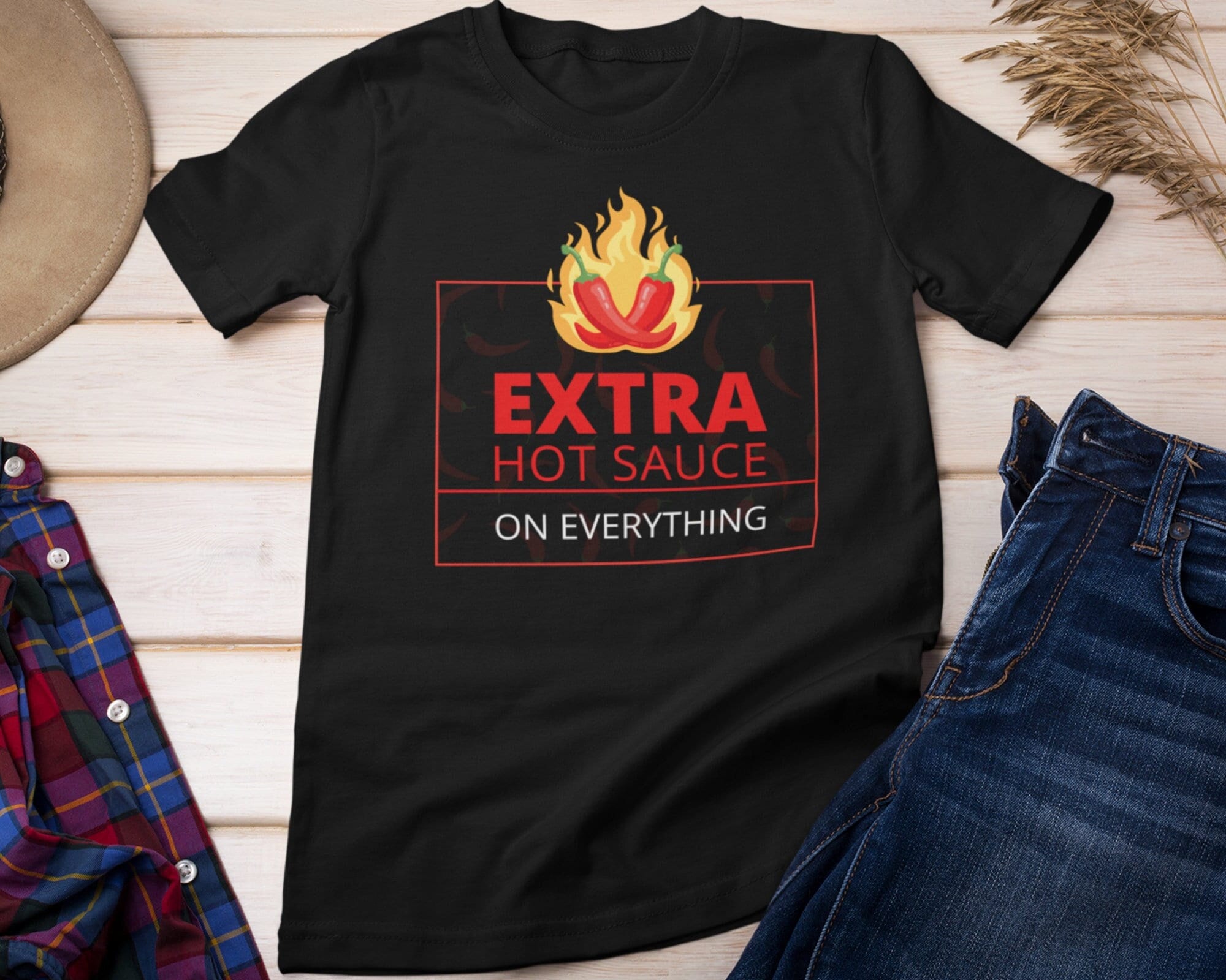 Extra Hot Sauce Tee, Hot Sauce Shirt, Sublime Tabasco Tshirt, Hot Sauce ...
