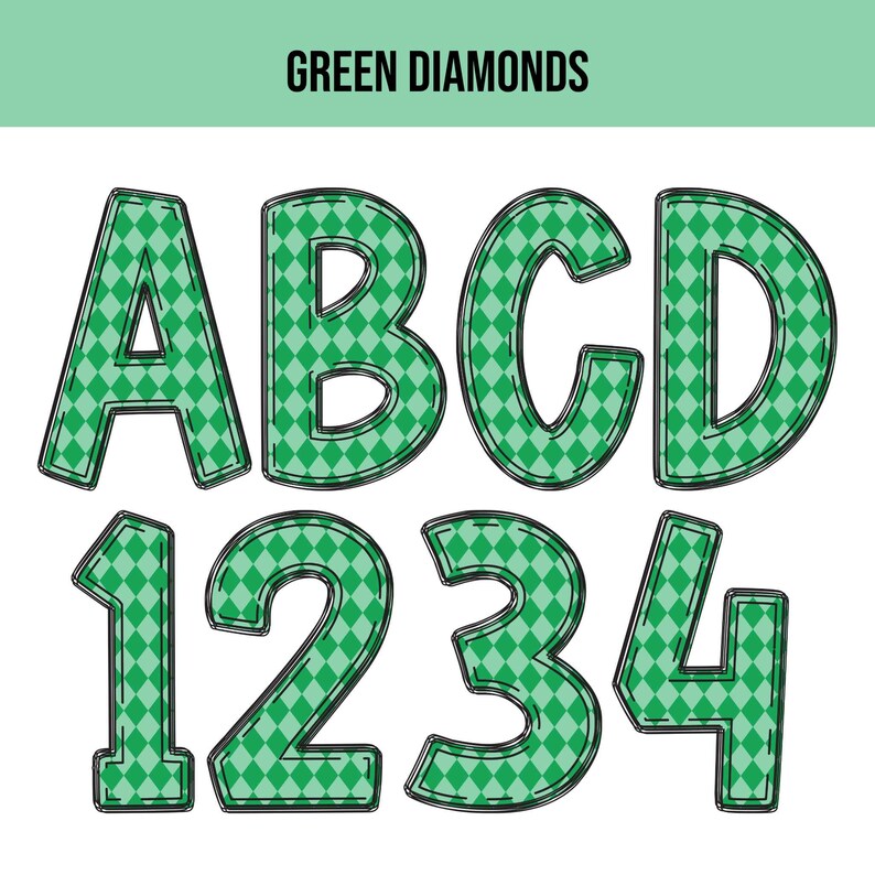 Mardi Gras Doodle Letters PNG Alphabet Bundle Set With Numbers, Mardi ...