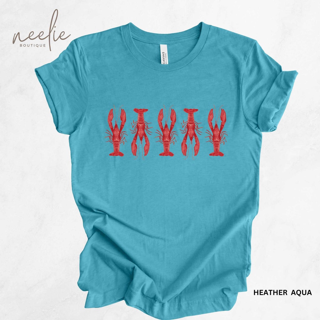 Crawfish Shirt Crawfish Boil T-shirt Watercolor Funny Crawfish Tee for ...