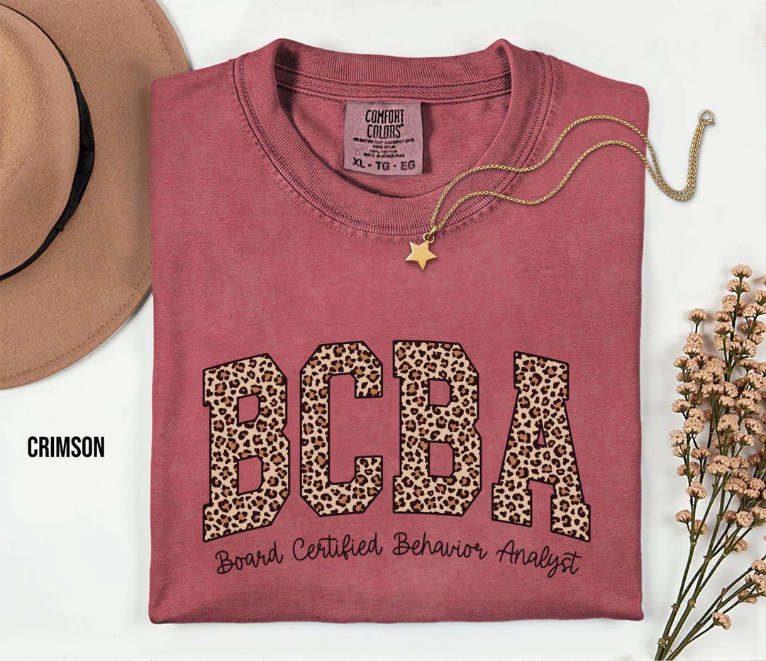 BCBA Comfort Colors® Leopard Print Shirt, Board Certified Behavior ...