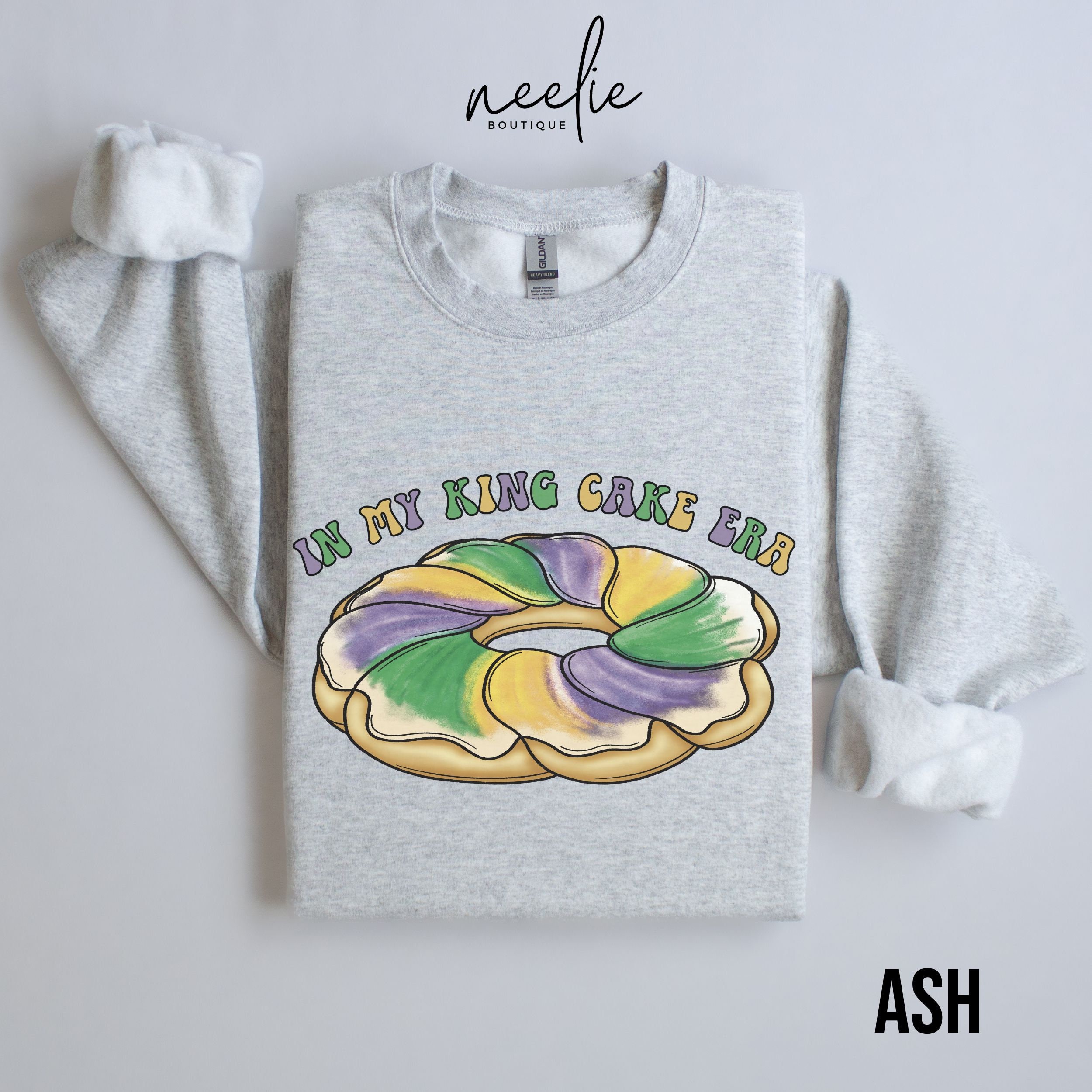 Mardi Gras Sweatshirt in My King Cake Era Funny Mardi Gras - Etsy