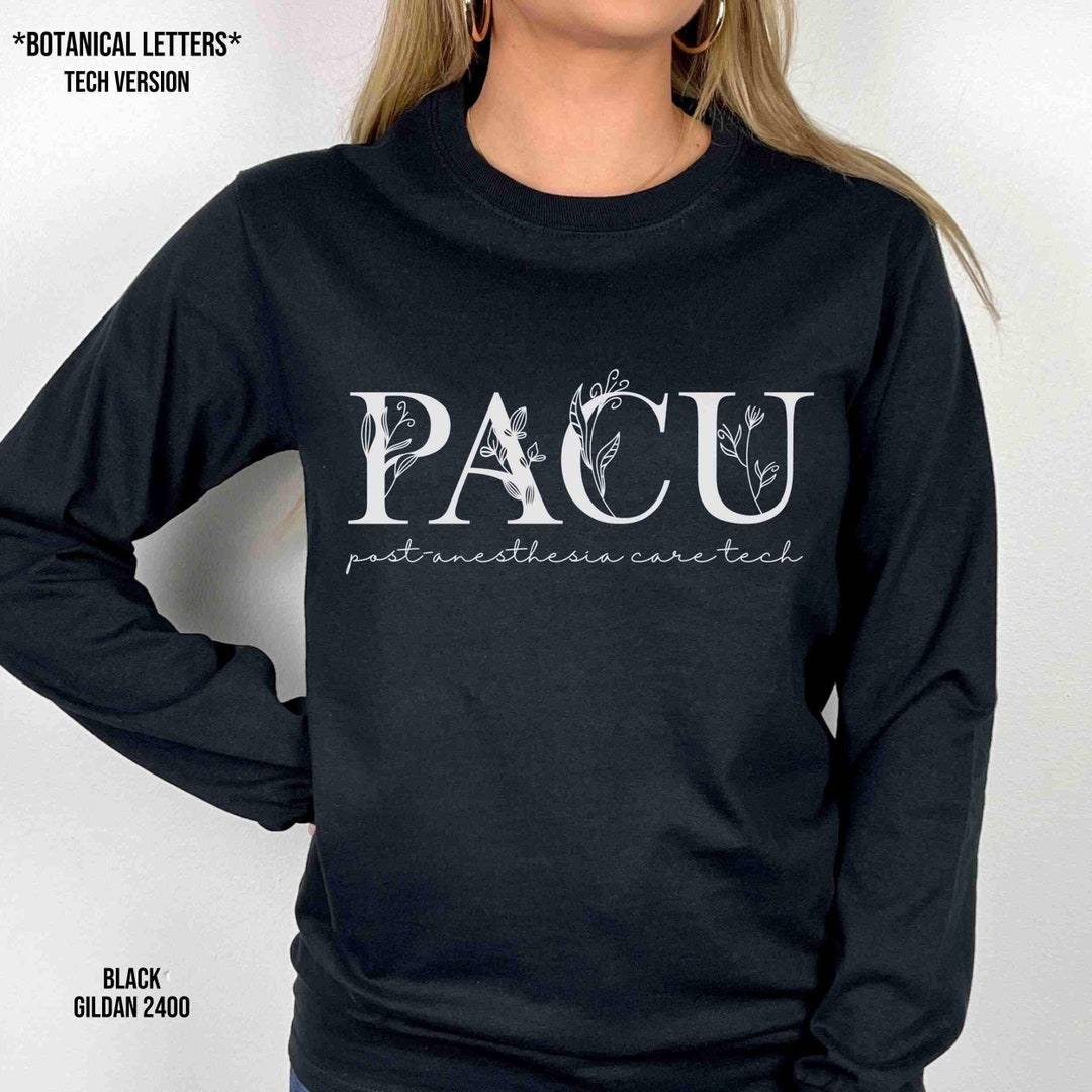 Debra PACU PCT Botanical Letters Long Sleeve Gildan 2400 Tee - Etsy