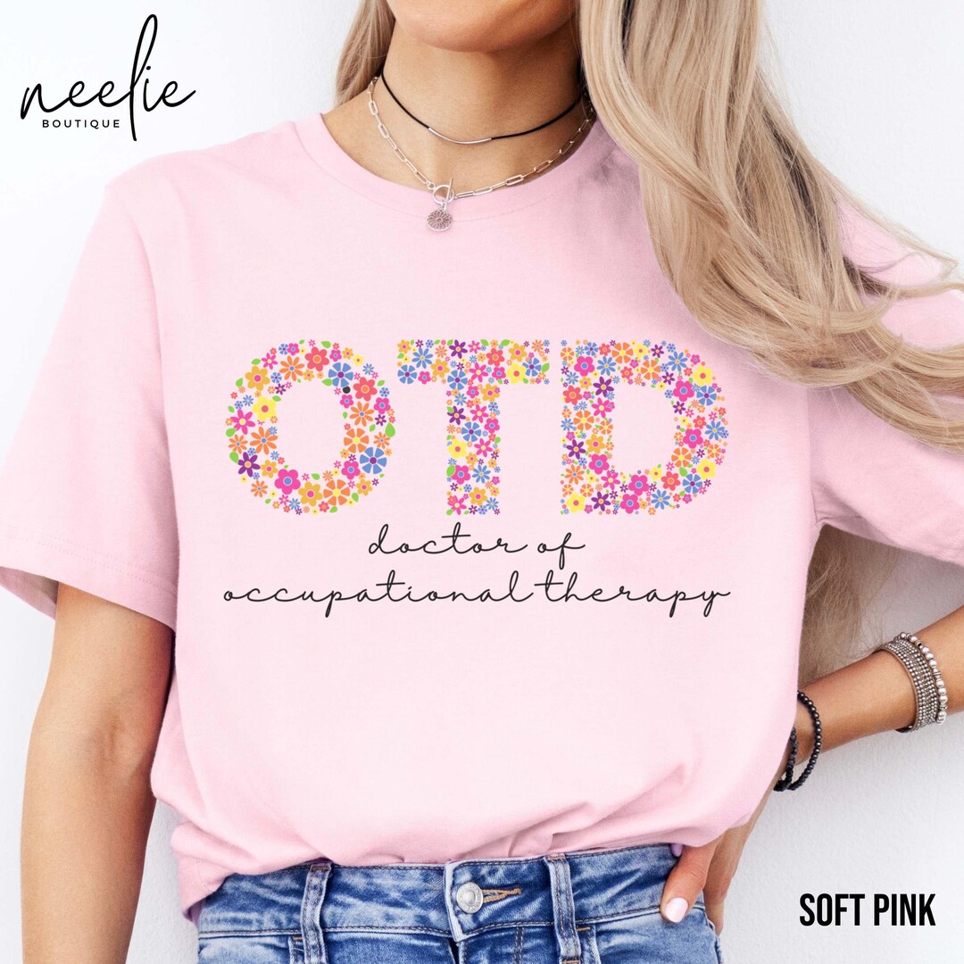 OTD Doctor of Occupational Therapy T-shirt, Occupational Therapist ...