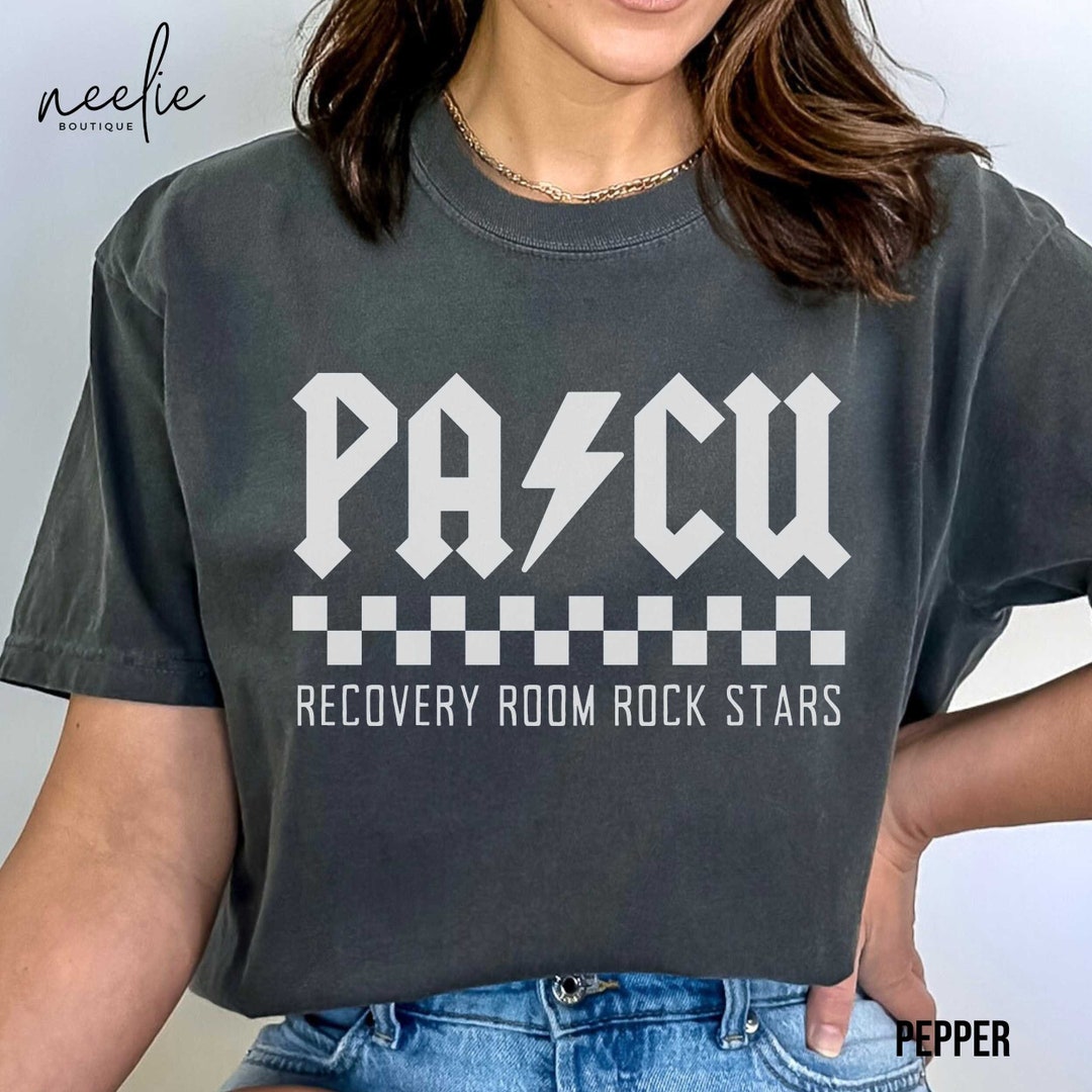 PACU Nurse Recovery Room Rock Star Comfort Colors® T-shirt, Post ...