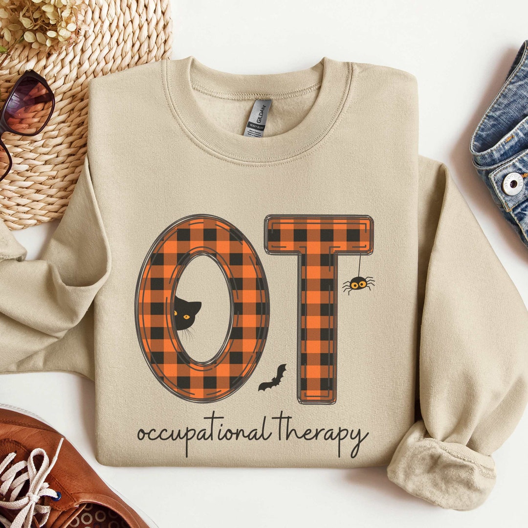OT Occupational Therapy Halloween Sweatshirt, Occupational Therapist ...