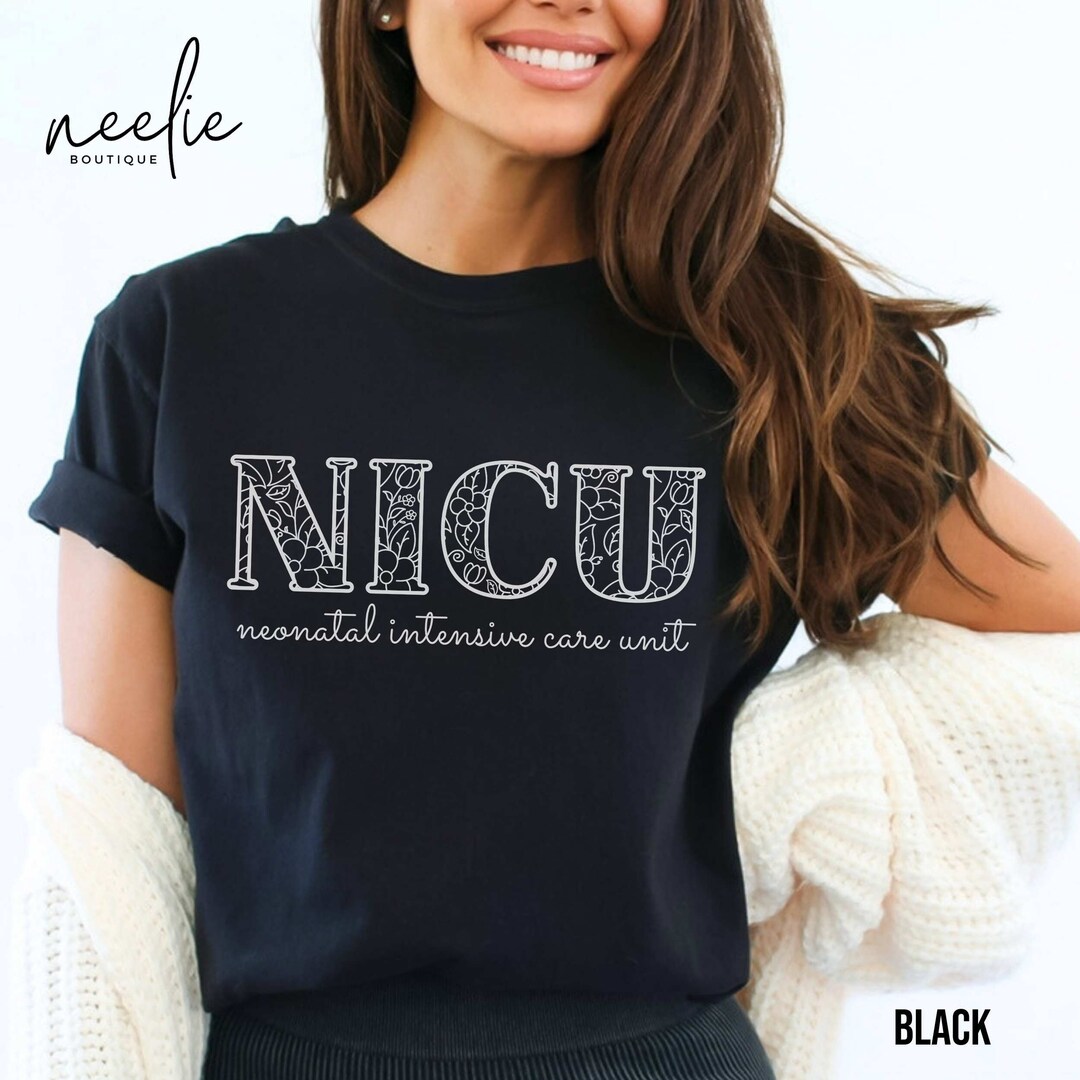 NICU Nurse Comfort Colors Shirt Neonatal Intensive Care Unit Nurse ...