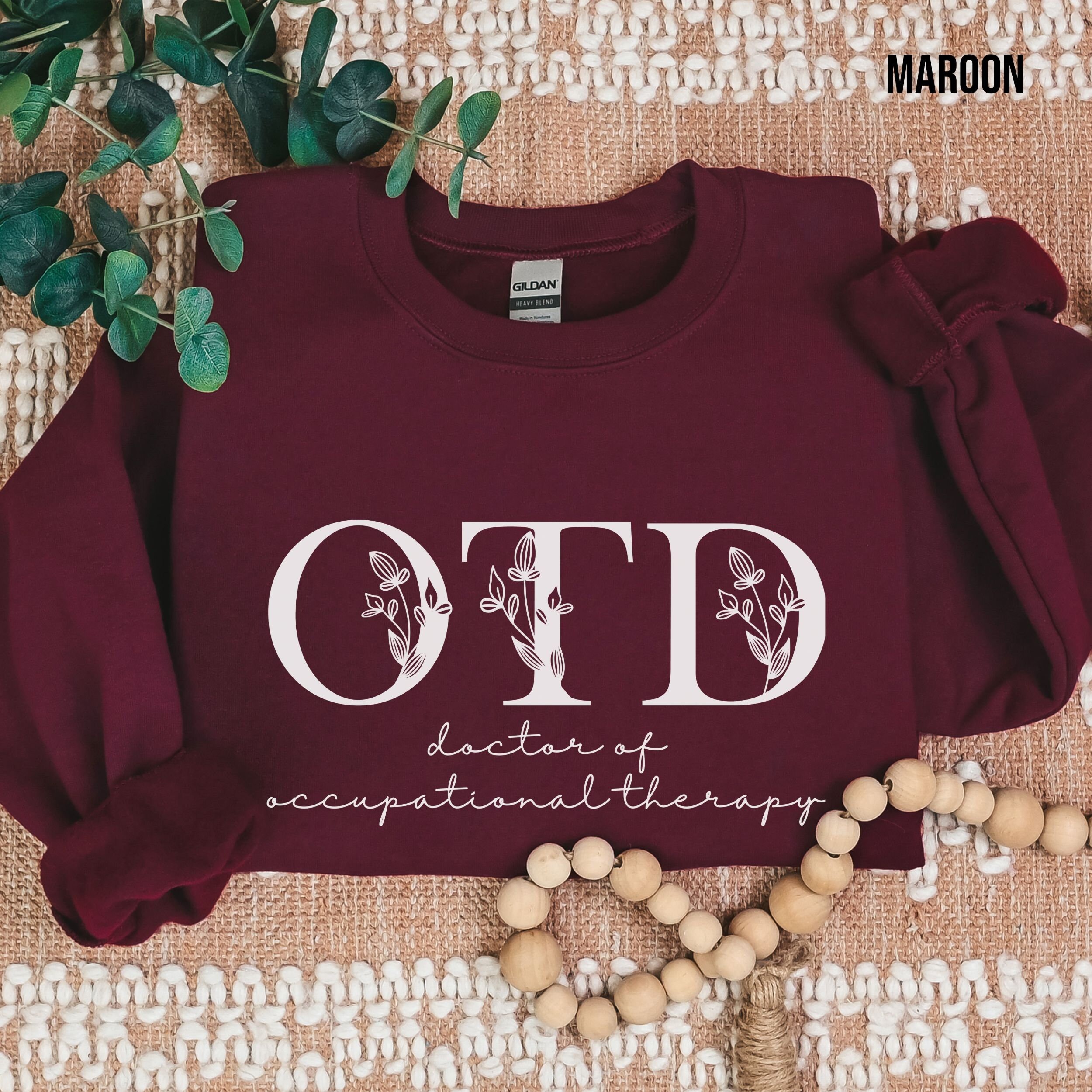 OTD Doctor of Occupational Therapy Botanical Letter - Etsy