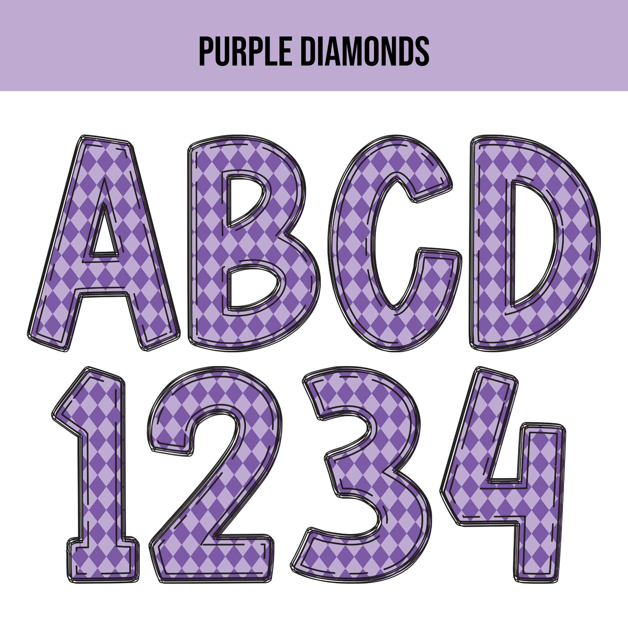 Mardi Gras Doodle Letters PNG Alphabet Bundle Set With Numbers, Mardi ...