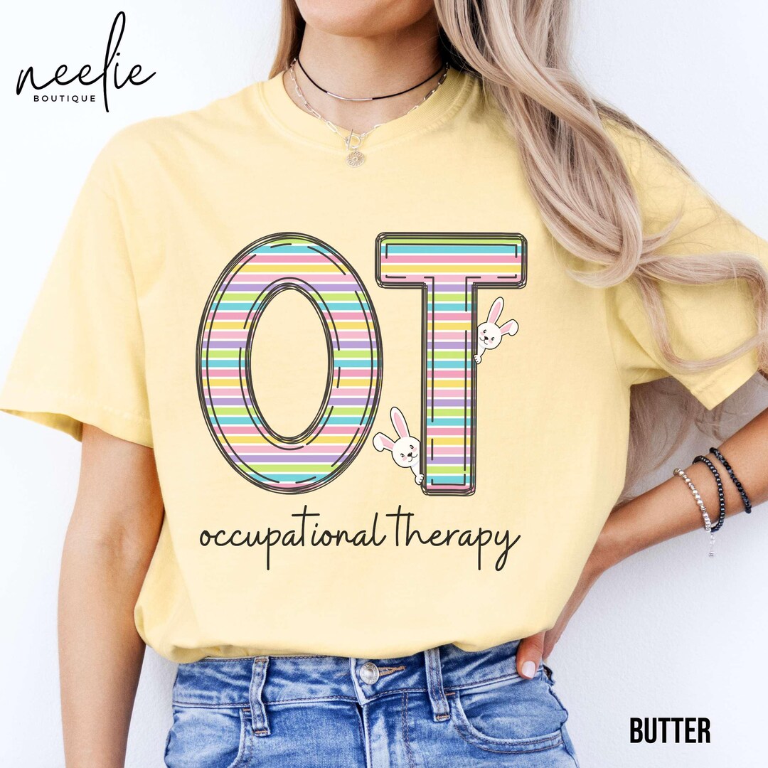Occupational Therapy Easter Bunny Comfort Colors® T-shirt for ...