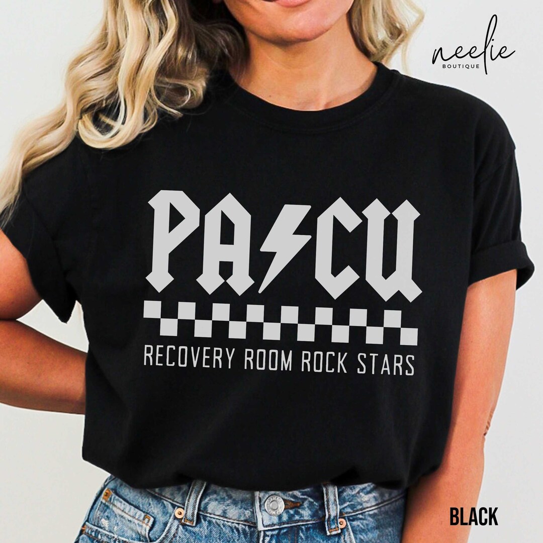 PACU Recovery Room Rock Star Comfort Colors® T-shirt, Post-anesthesia ...