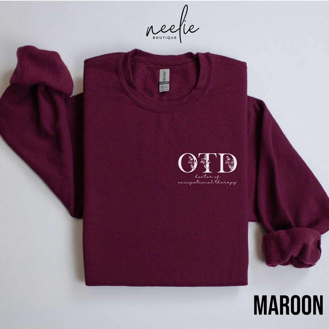 Doctor of Occupational Therapy Botanical Letter Sweatshirt, Gift for ...