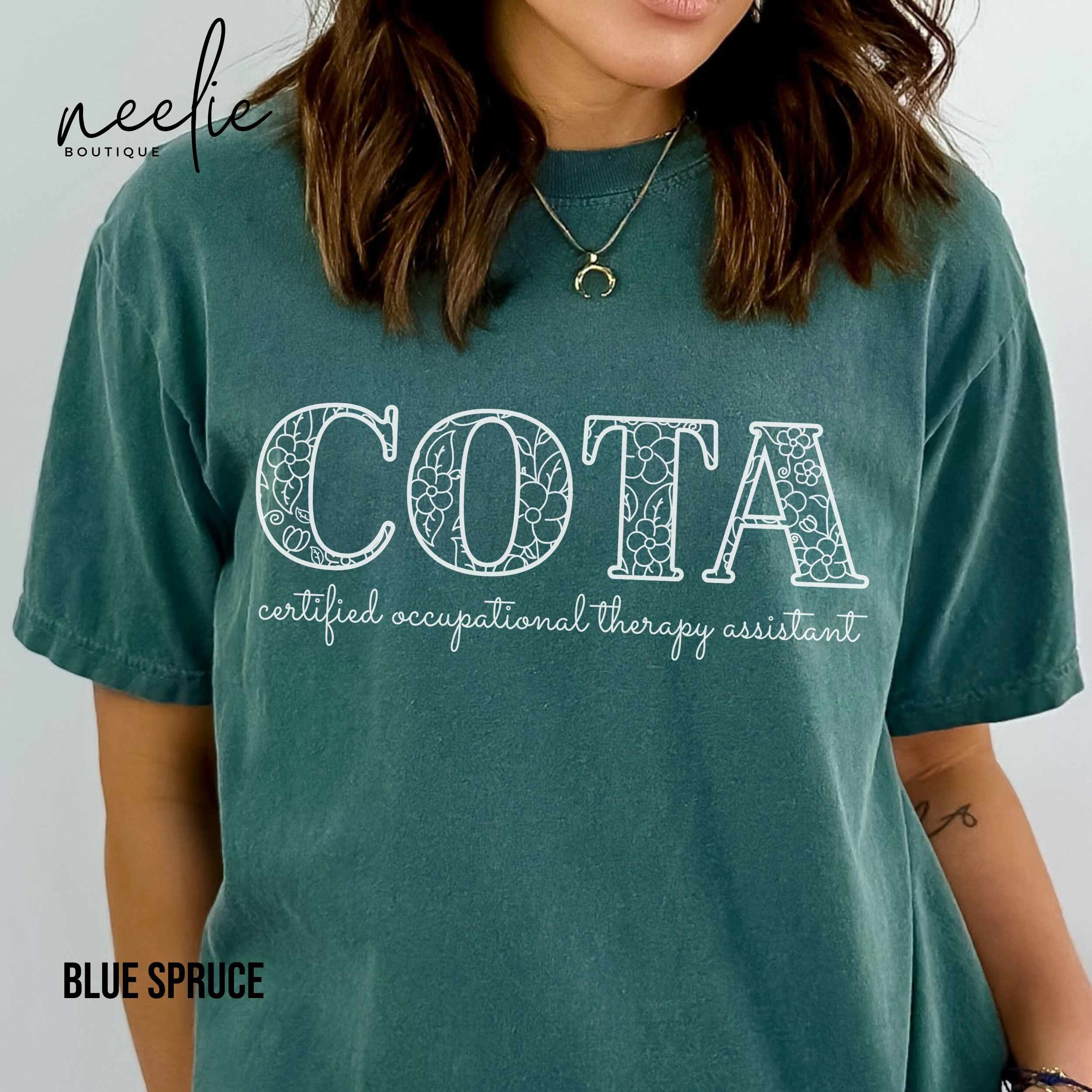COTA Comfort Colors Certified Occupational Therapy Assistant Shirt ...