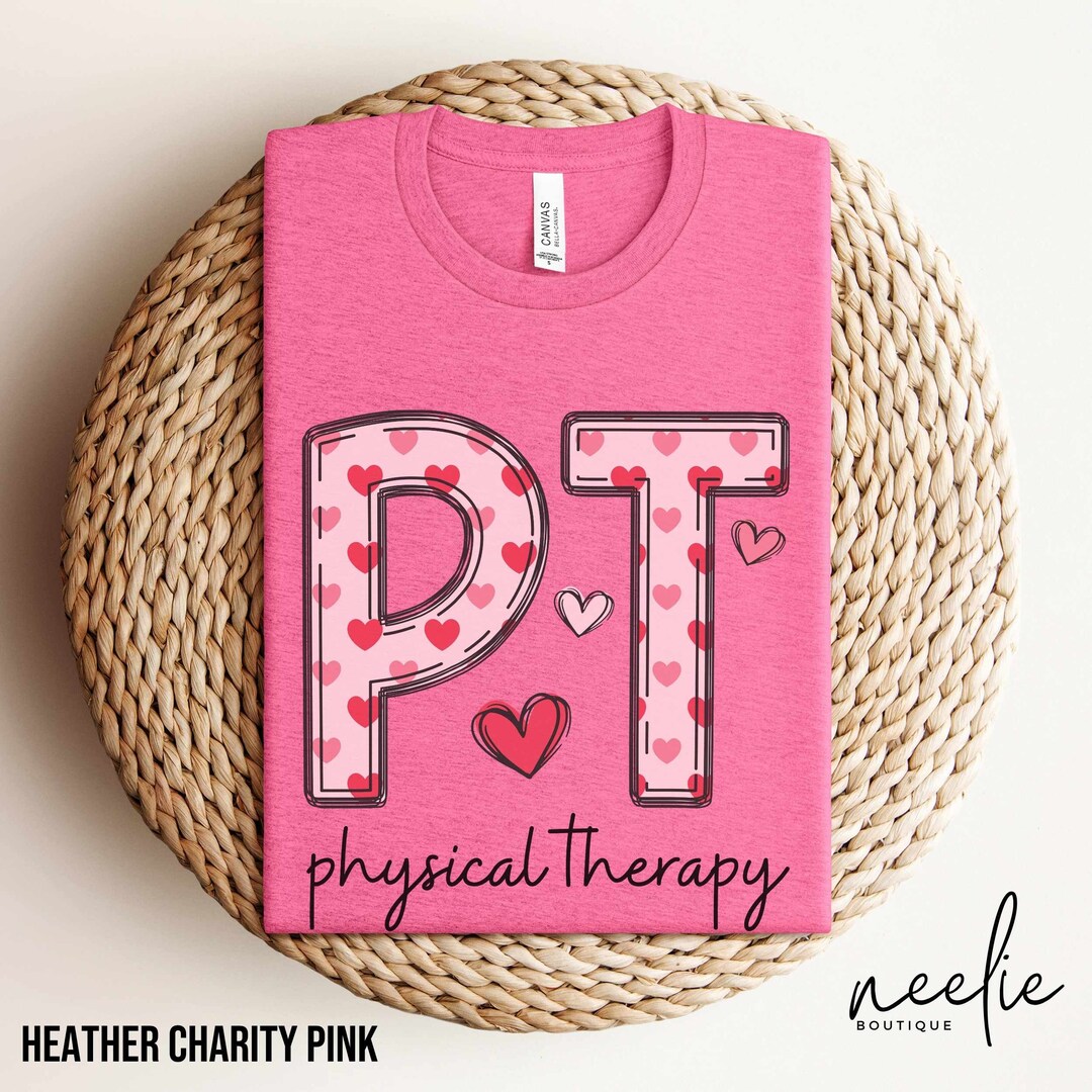 PT Valentines Day T-shirt, Physical Therapy Physical Therapist Doodle ...